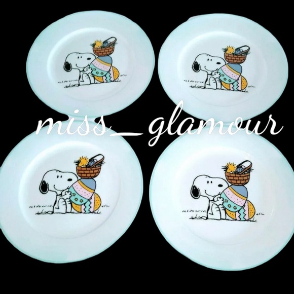 Peanuts | Holiday | Peanuts Snoopy Woodstock Easter Dinner Plates 5 Set ...